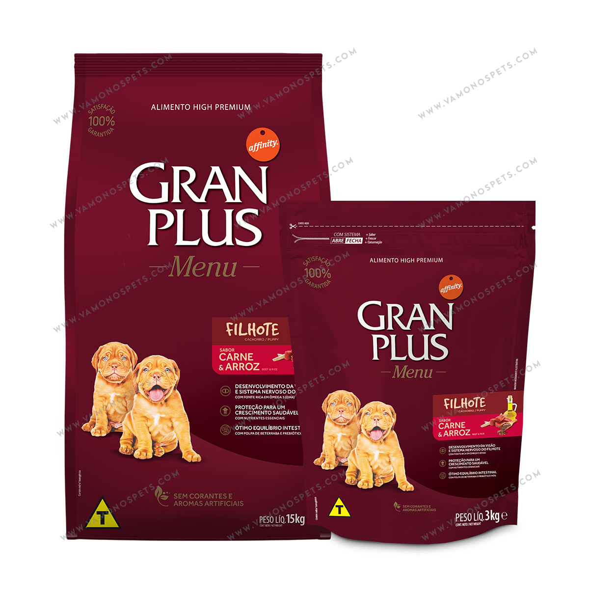 Gran Plus Menu Perro Cachorro Carne & Arroz
